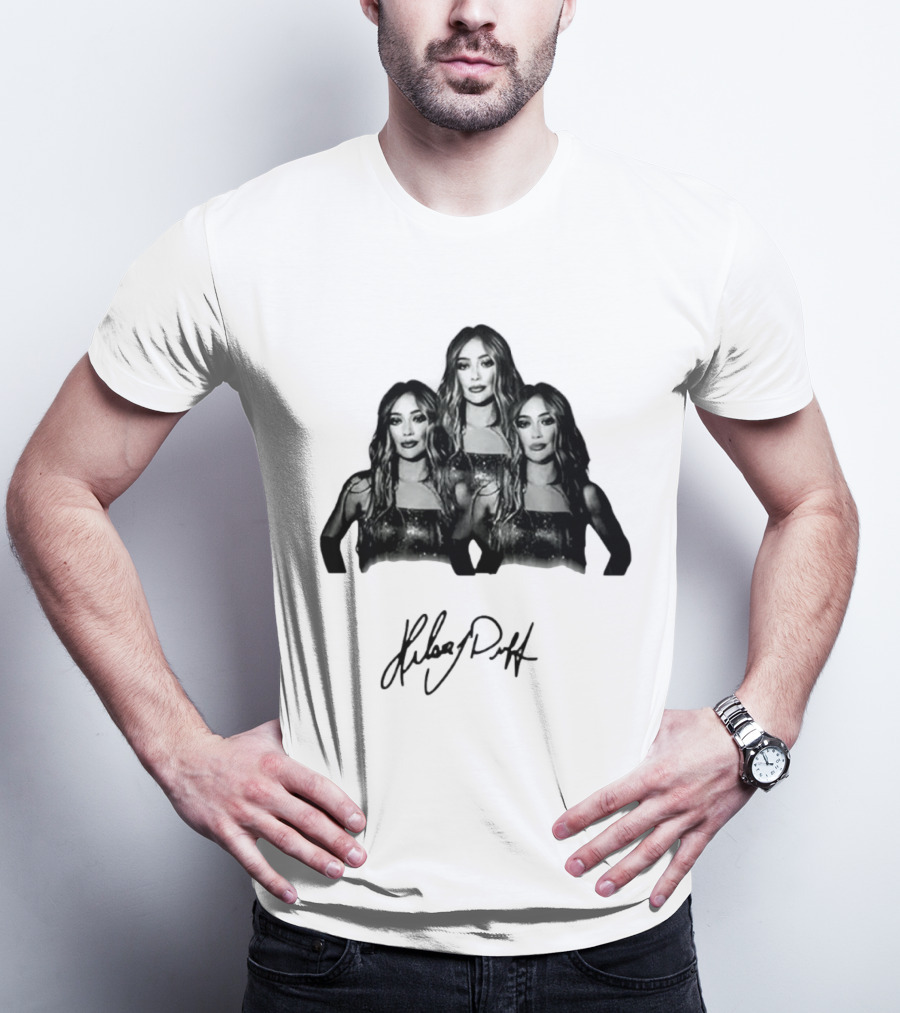 Hilary Duff Celebrity Singer Actress Signature Style Trio T-Shirt