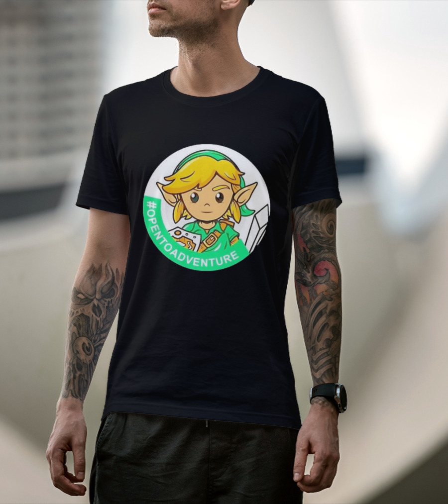 #OPENTOADVENTURE Link The Legend Of Zelda T-Shirt