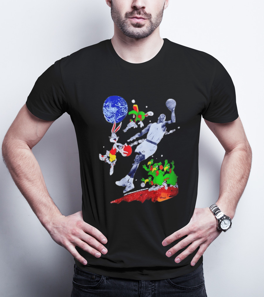 Nike Michael Jordan Looney Tunes Space Jam Basketball Nike T-Shirt