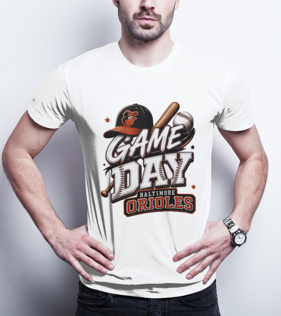 Baltimore Orioles Game Day Baseball MLB 2026 T-Shirt