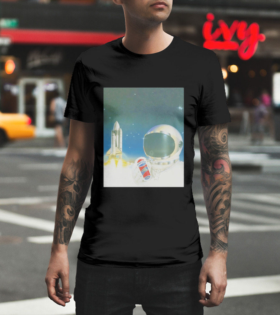Pepsi Cola Astronaut Space Shuttle USA Reach For The Stars T-Shirt