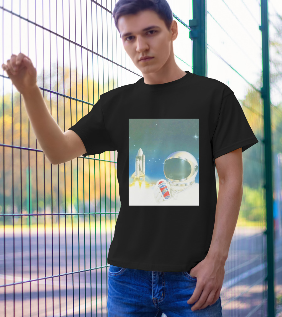 Pepsi Cola Astronaut Space Shuttle USA Reach For The Stars T-Shirt