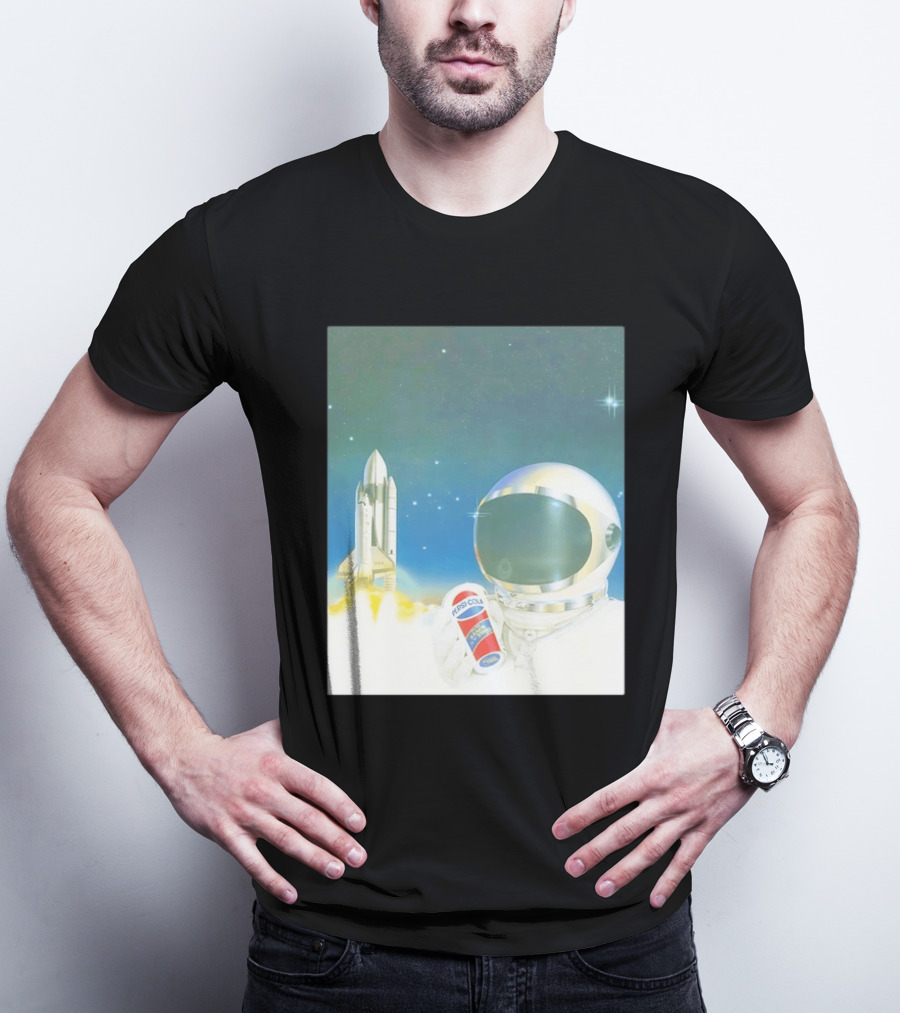 Pepsi Cola Astronaut Space Shuttle USA Reach For The Stars T-Shirt