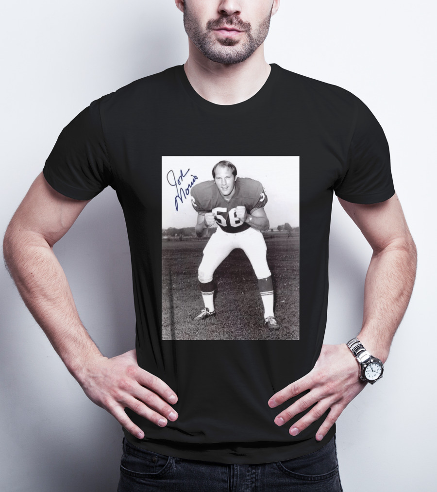 Rip Jon Morris 1942 2026 Signed Photo Vintage Football Player 56 T-Shirt