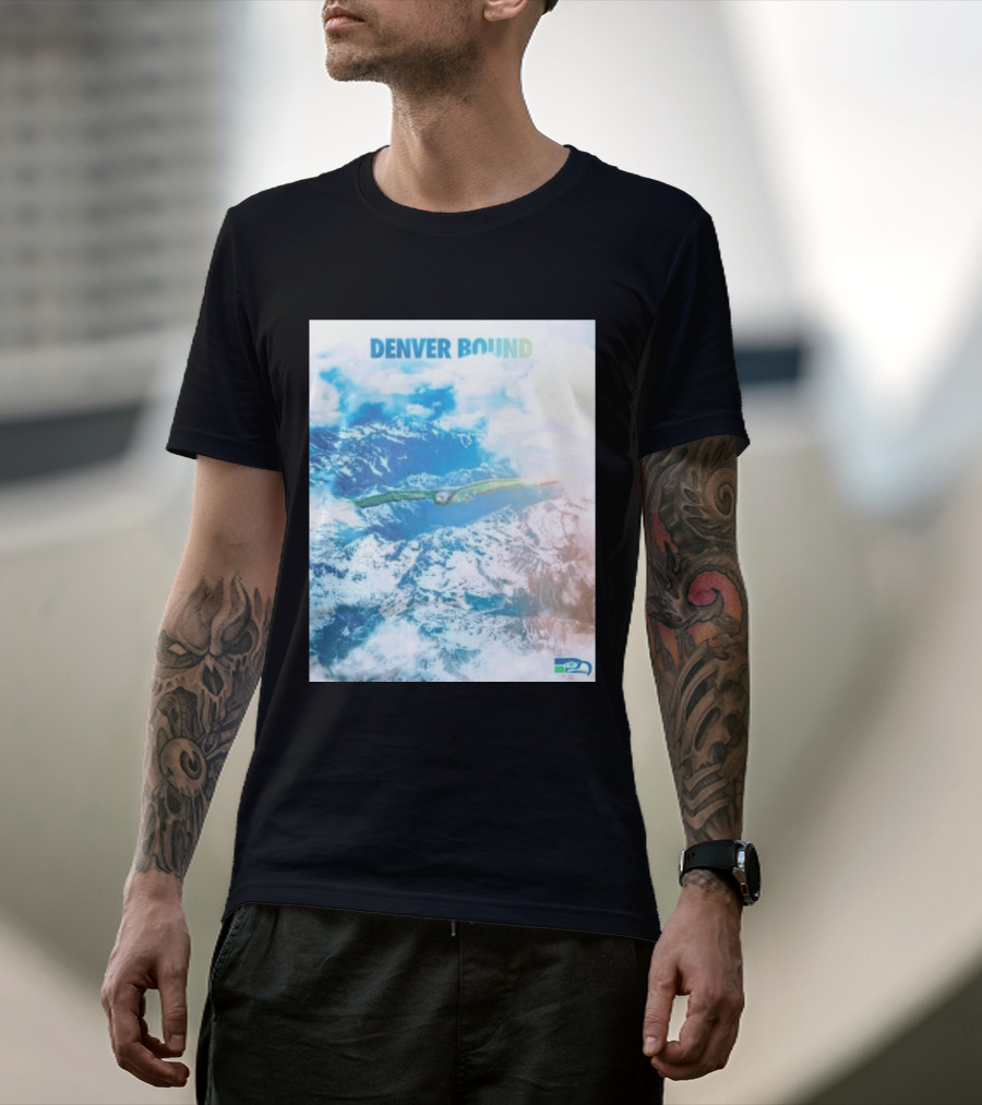 Seattle Seahawks Denver Bound Mountain Flight T-Shirt