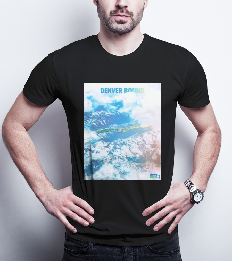 Seattle Seahawks Denver Bound Mountain Flight T-Shirt