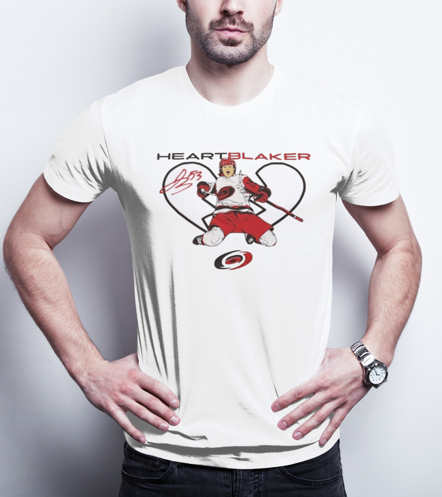 Heartblaker 53 Michael Bunting Carolina Hurricanes T-Shirt