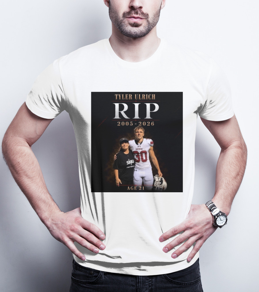 Tyler Ulrich RIP 2005 2026 Age 21 SNU Football T-Shirt