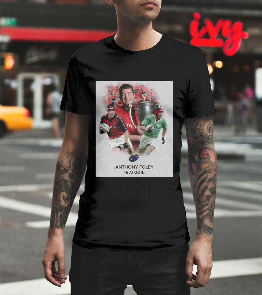 Anthony Foley Munster Rugby Legend 1973 2016 T-Shirt