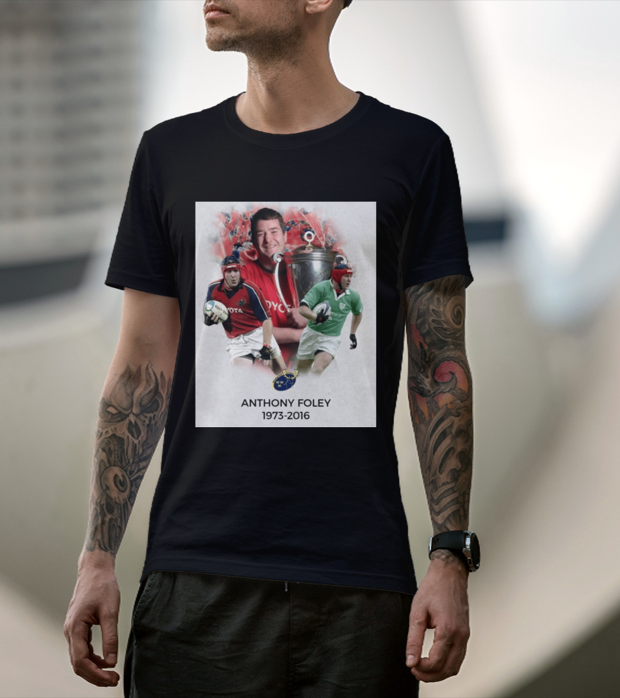 Anthony Foley Munster Rugby Legend 1973 2016 T-Shirt