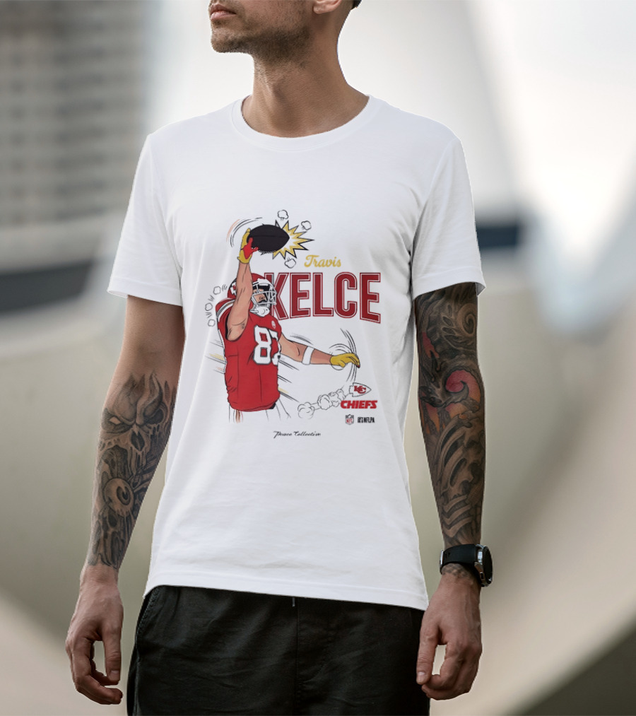 Travis Kelce Number 87 Kansas City Chiefs Football Chiefs 87 Kelce Player Catch T-Shirt