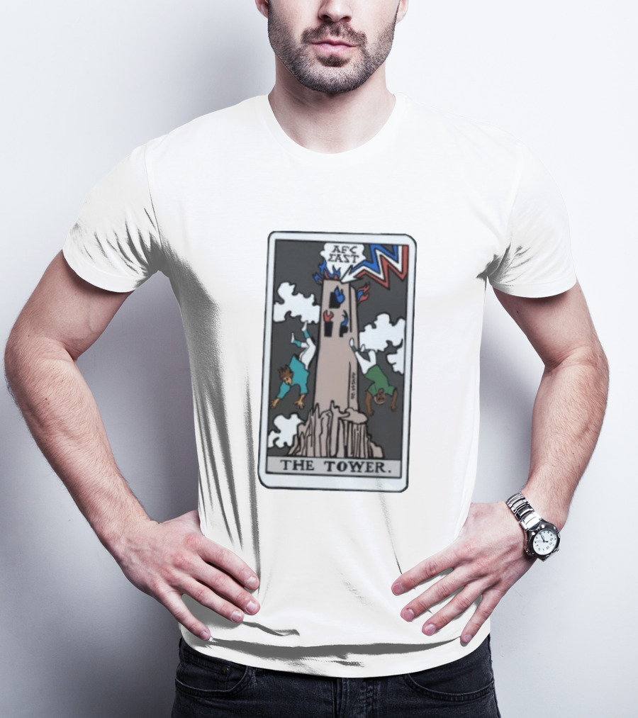 AFC East The Tower Tarot Card Football T-Shirt