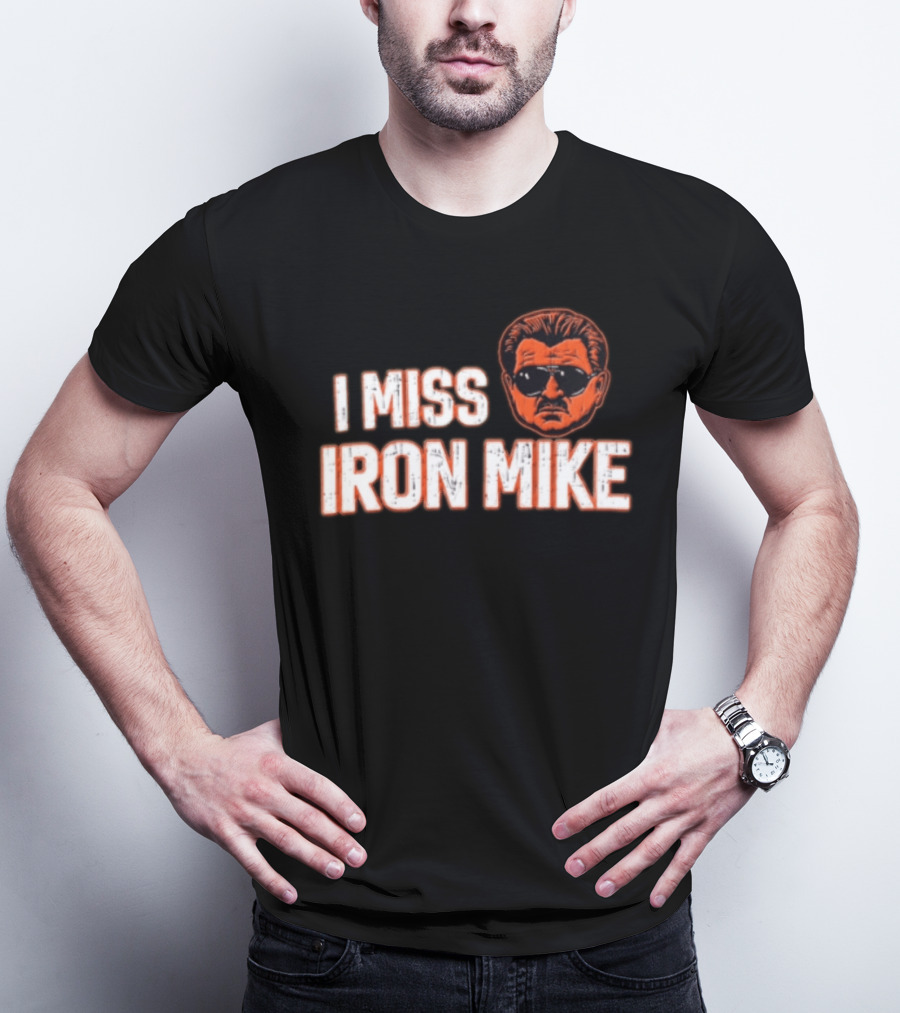I Miss Iron Mike Ditka Chicago Bears Big Head T-Shirt