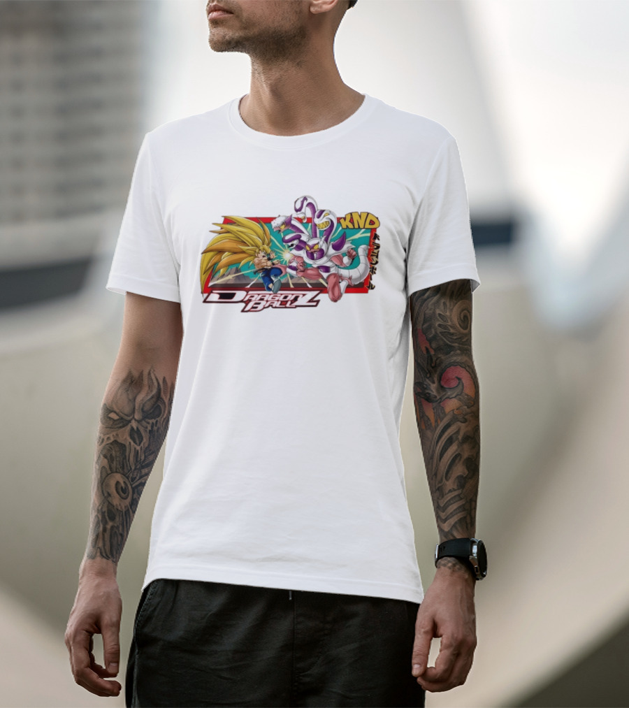 Dragon Ball Z Goku Fighting Frieza Anime T-Shirt