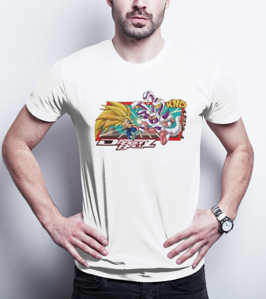 Dragon Ball Z Goku Fighting Frieza Anime T-Shirt