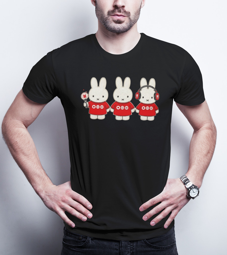 Miffy Bunny BTS Photocard Collage T-Shirt