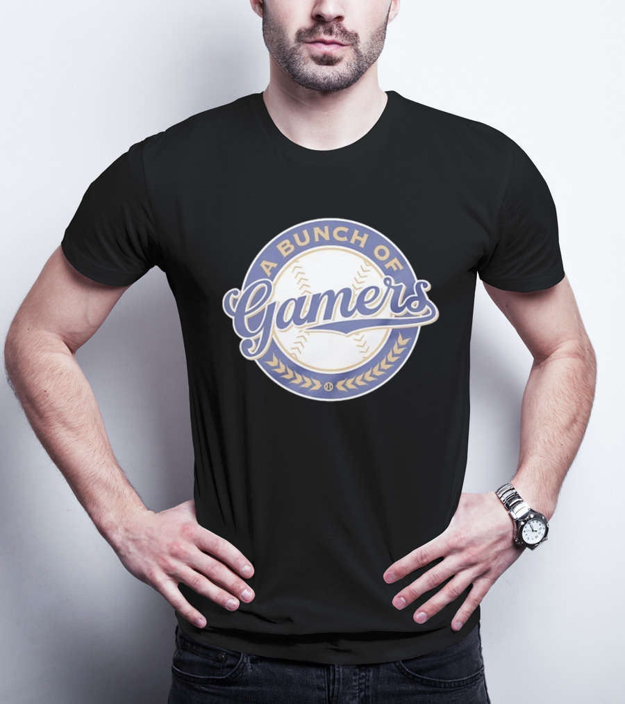 Milwaukee Brewers Bunch Of Gamers Baseball Team Ballgame T-Shirt