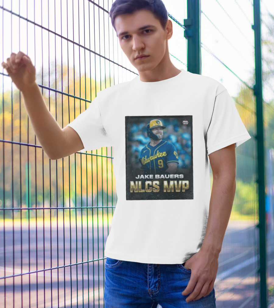 Jake Bauers Milwaukee Brewers No 9 NLCS MVP T-Shirt