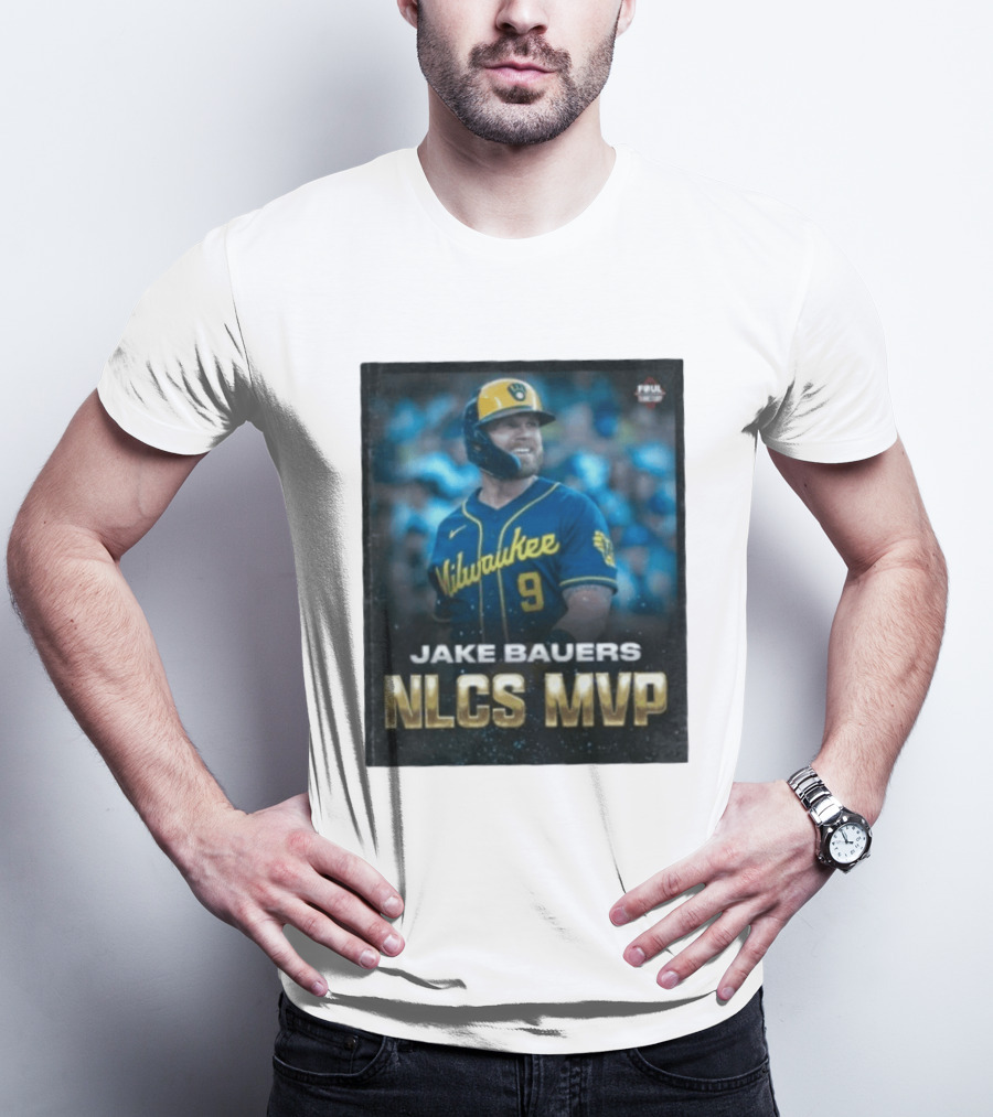 Jake Bauers Milwaukee Brewers No 9 NLCS MVP T-Shirt