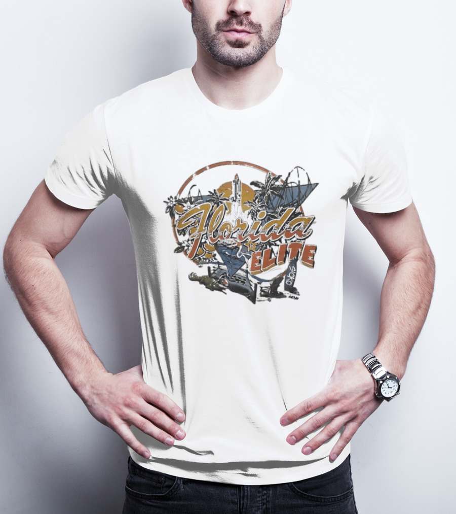 Florida Is Elite AEW Sicko Wrestling Adventure Rocket Palms T-Shirt