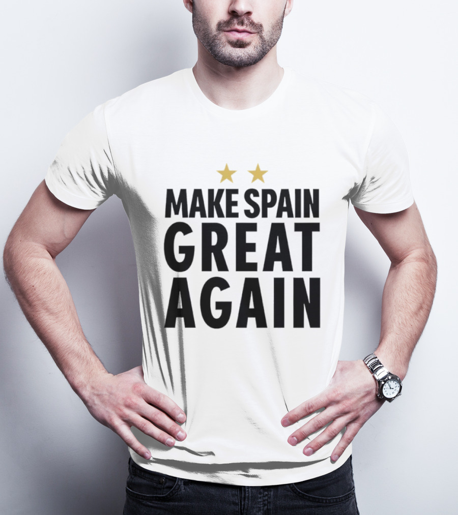 Make Spain Great Again Spanish Pride Patriotic Two Stars T-Shirt