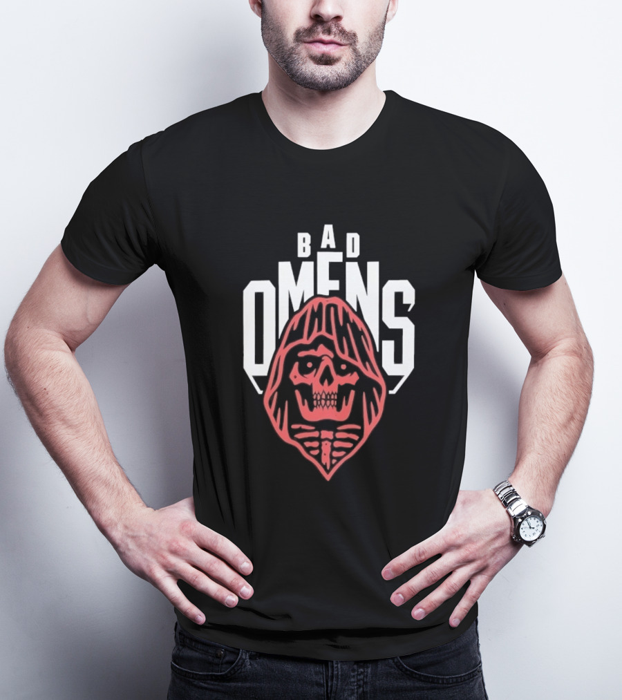 Bad Omens Skull Hooded Metalcore Heavy Metal T-Shirt