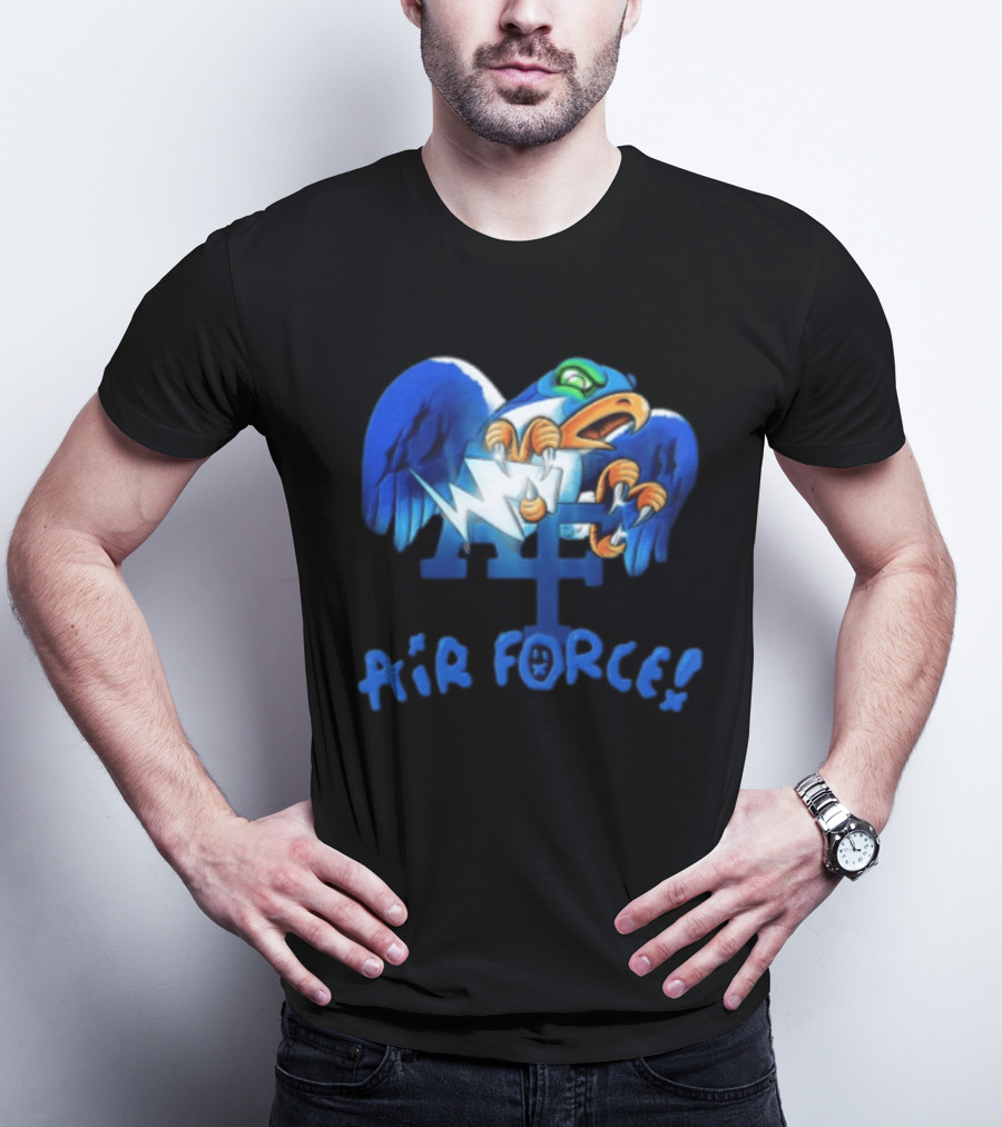 Air Force Falcons NCAA Blue Eagle Holding Lightning Halloween T-Shirt
