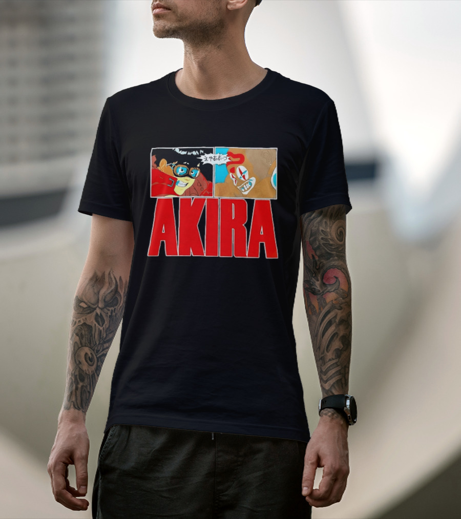Akira Anime Manga Kaneda Joker Panels Japanese T-Shirt