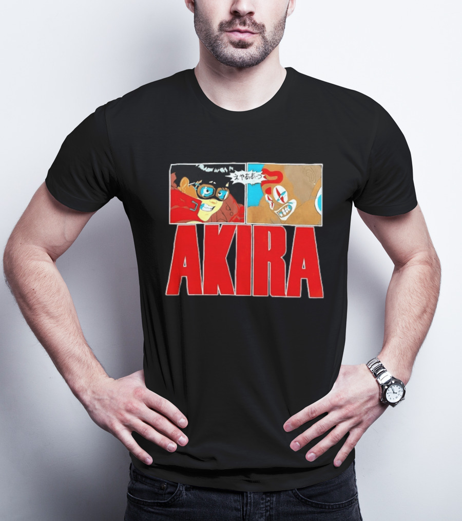 Akira Anime Manga Kaneda Joker Panels Japanese T-Shirt