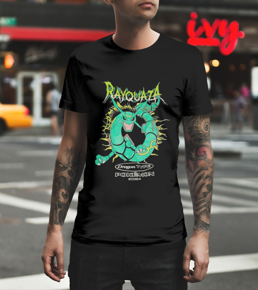 Rayquaza Dragon Type Pokémon No 0384 Gaming T-Shirt