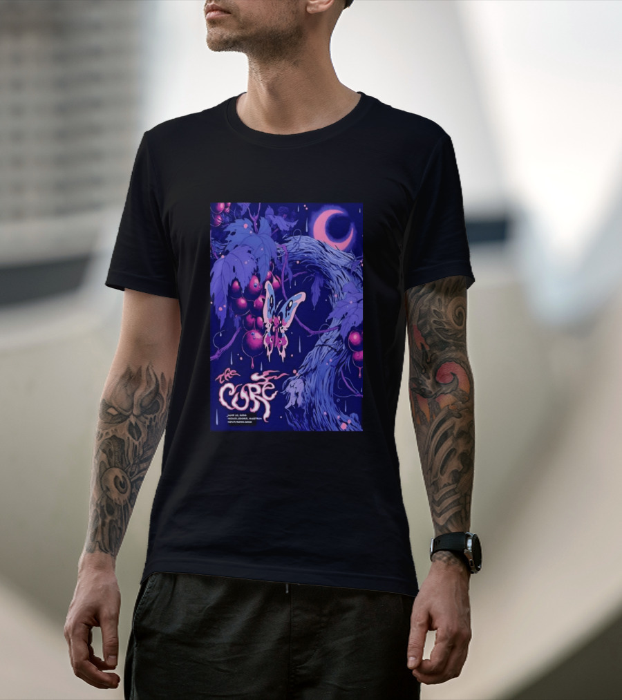 The Cure Cosmic Butterfly Moth Concert June 25 2008 Melbourne Australia T-Shirt