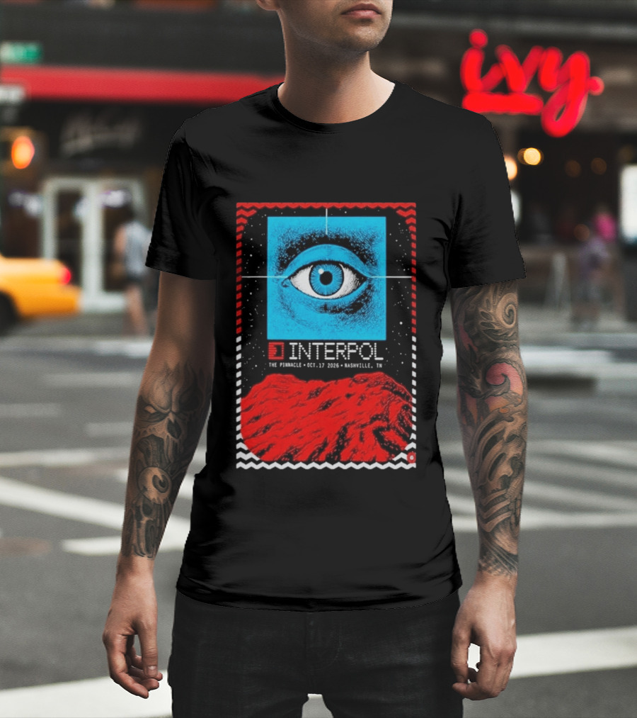 Interpol Eyeball Event Nashville The Pinnacle October 17 2026 T-Shirt