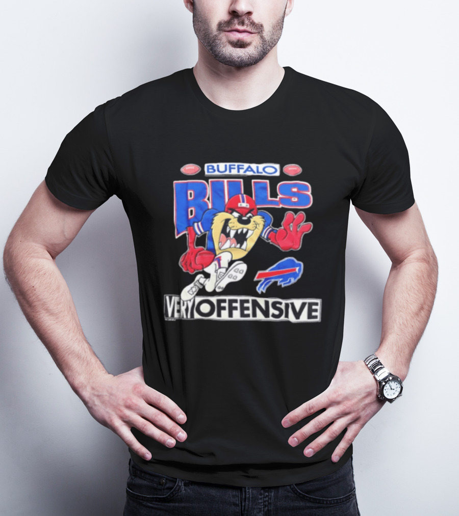 Buffalo Bills Tasmanian Devil Very Offensive Looney Tunes T-Shirt