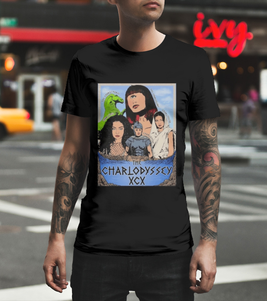 The Charlodyssey XCX Charli Horse Charliclops Charlypso Charlithena Charlisseus Vintage Comic T-Shirt