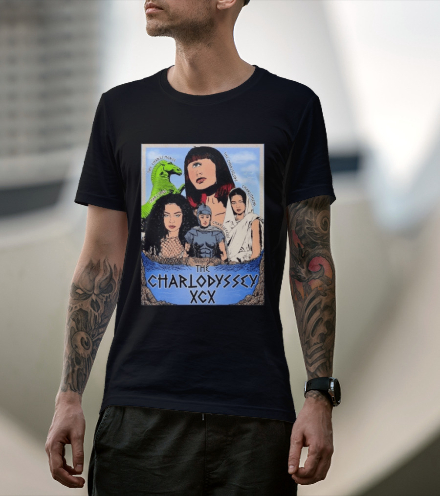 The Charlodyssey XCX Charli Horse Charliclops Charlypso Charlithena Charlisseus Vintage Comic T-Shirt