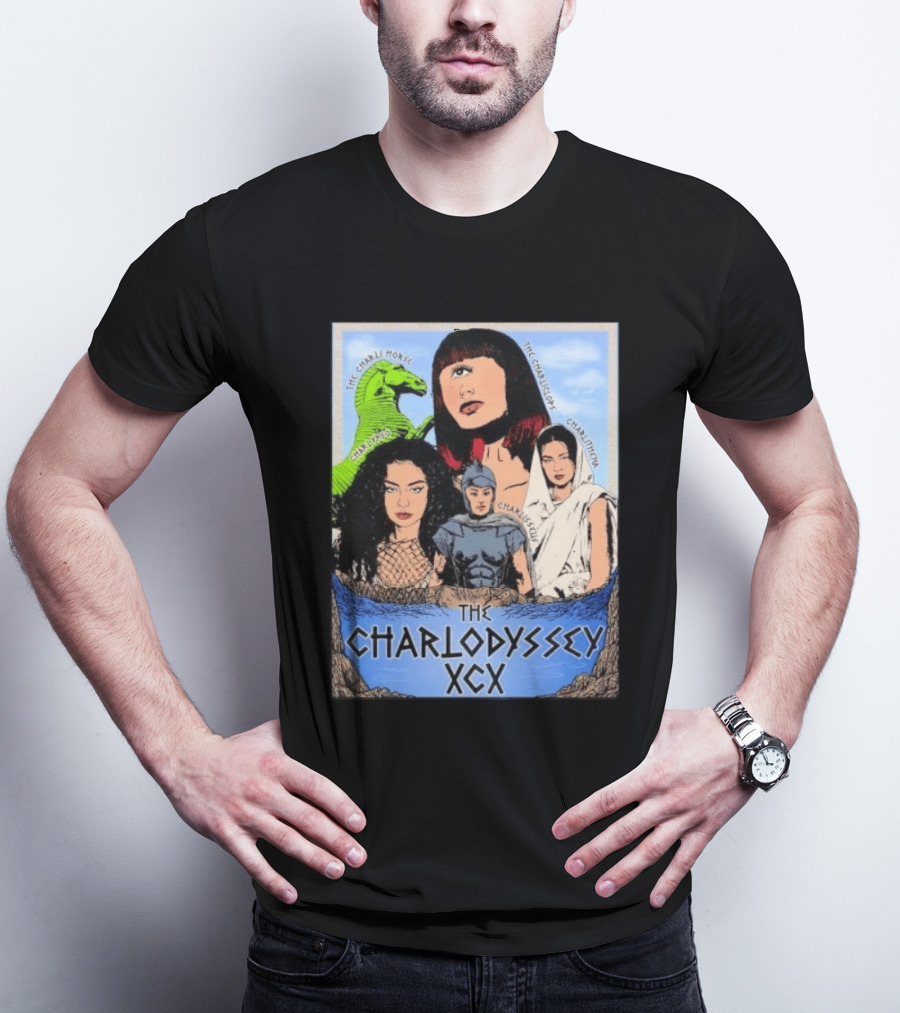 The Charlodyssey XCX Charli Horse Charliclops Charlypso Charlithena Charlisseus Vintage Comic T-Shirt