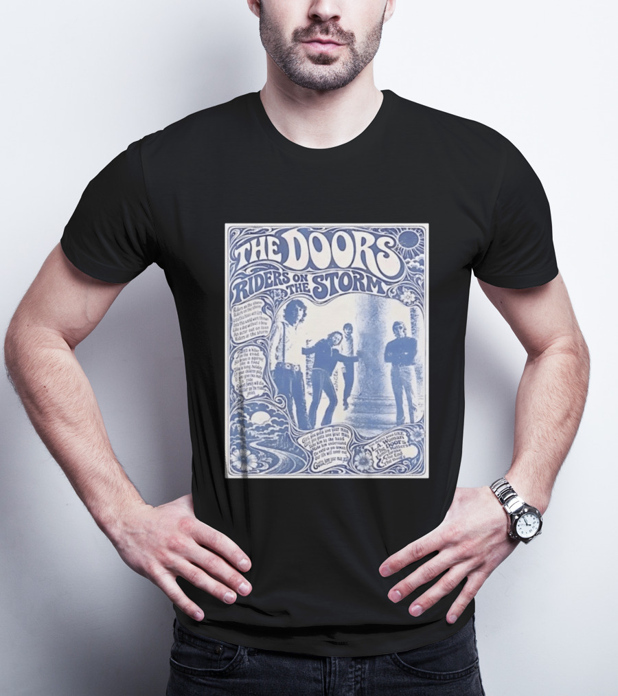 The Doors Riders On The Storm Music Psychedelic Band T-Shirt