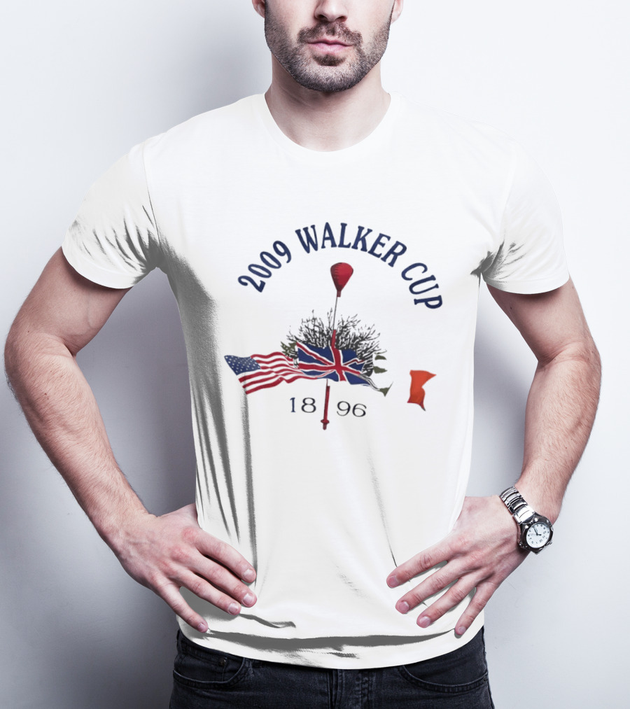 2009 Walker Cup 1896 American And British Golf Flags T-Shirt