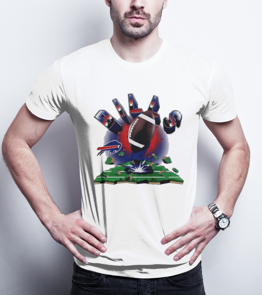 Buffalo Bills Explode 2026 Clubhouse Football T-Shirt