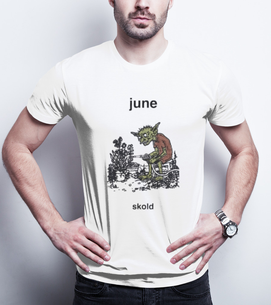 June Skold Goblin Gardener Fantasy Gardening T-Shirt