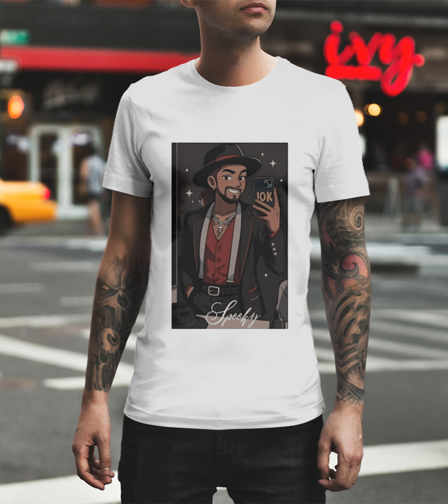 Spooky 10K Selfie Mirror Anime T-Shirt