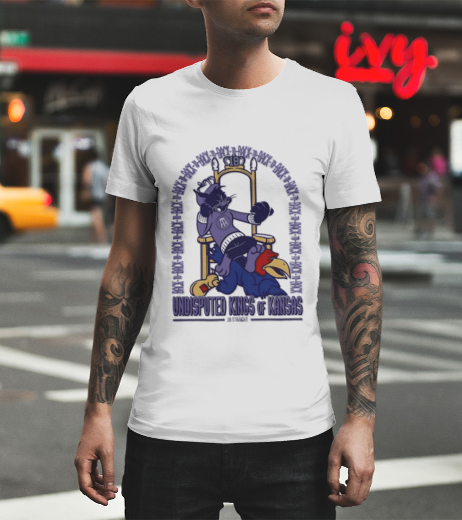 Undisputed Kings Of Kansas Wildcats Throne Victory Over Jayhawk Rivals T-Shirt