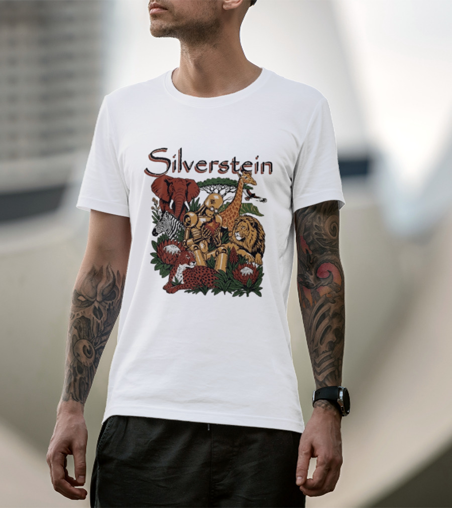 Silverstein Ramfest 2026 Limited South Africa Tour Wildlife Robot Lion Elephant Giraffe Zebra Cheetah T-Shirt