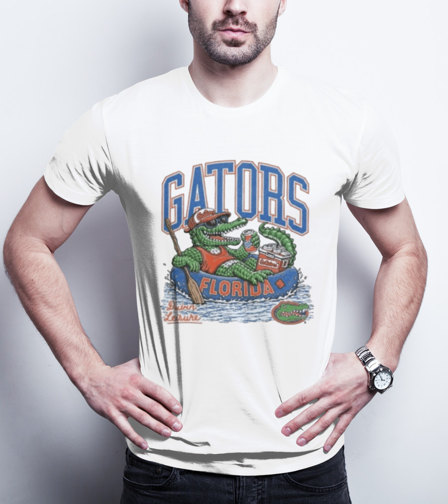 Florida Gators Tubing Relaxation Gator Spirit College Sports T-Shirt