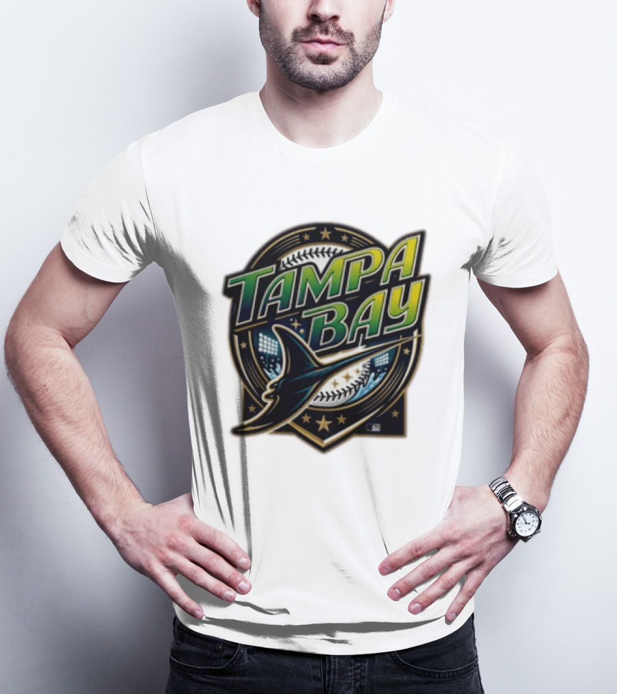 Tampa Bay Rays Devil Ray Vintage Wordmark T-Shirt