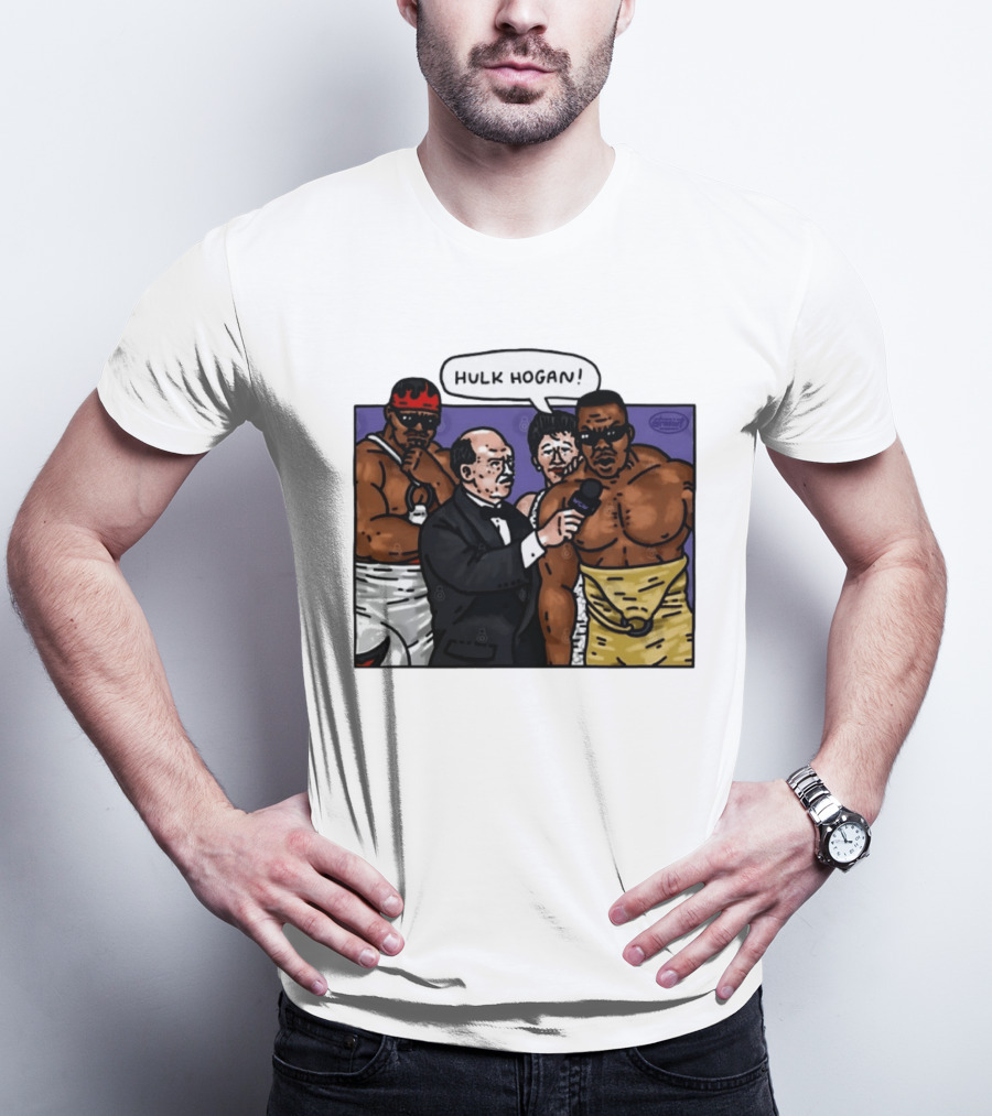 Hulk Hogan WCW Wrestlers Interview Scene Professional Wrestling T-Shirt