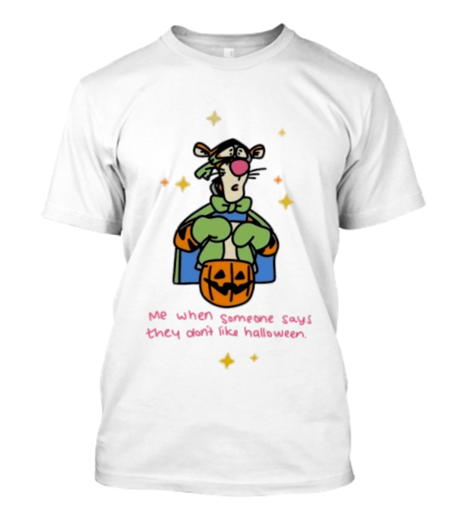 Tigger Reaction When Someone Doesn't Like Halloween Pumpkin Costume T-Shirt