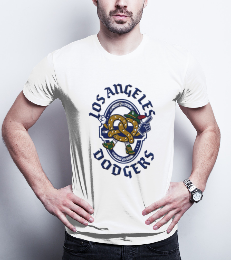 Los Angeles Dodgers Oktoberfest 2026 Bavarian Pretzel Baseball Fan Gear T-Shirt