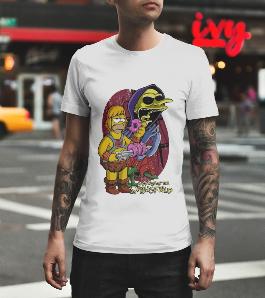 Masters Of The Springfield Homer Simps Skeletor Mashup T-Shirt