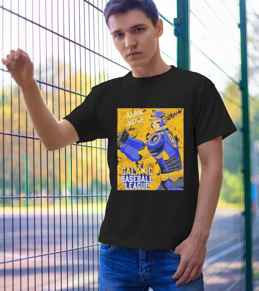 Aaron Judge Galactic Baseball League No 9 Comic T-Shirt